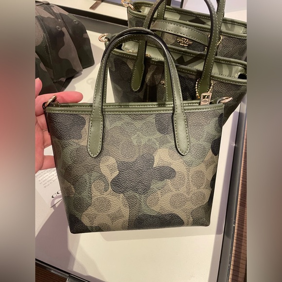 Coach | Bags | Nwtcoach City Mini Tote Bag In Signature Camo Print ...